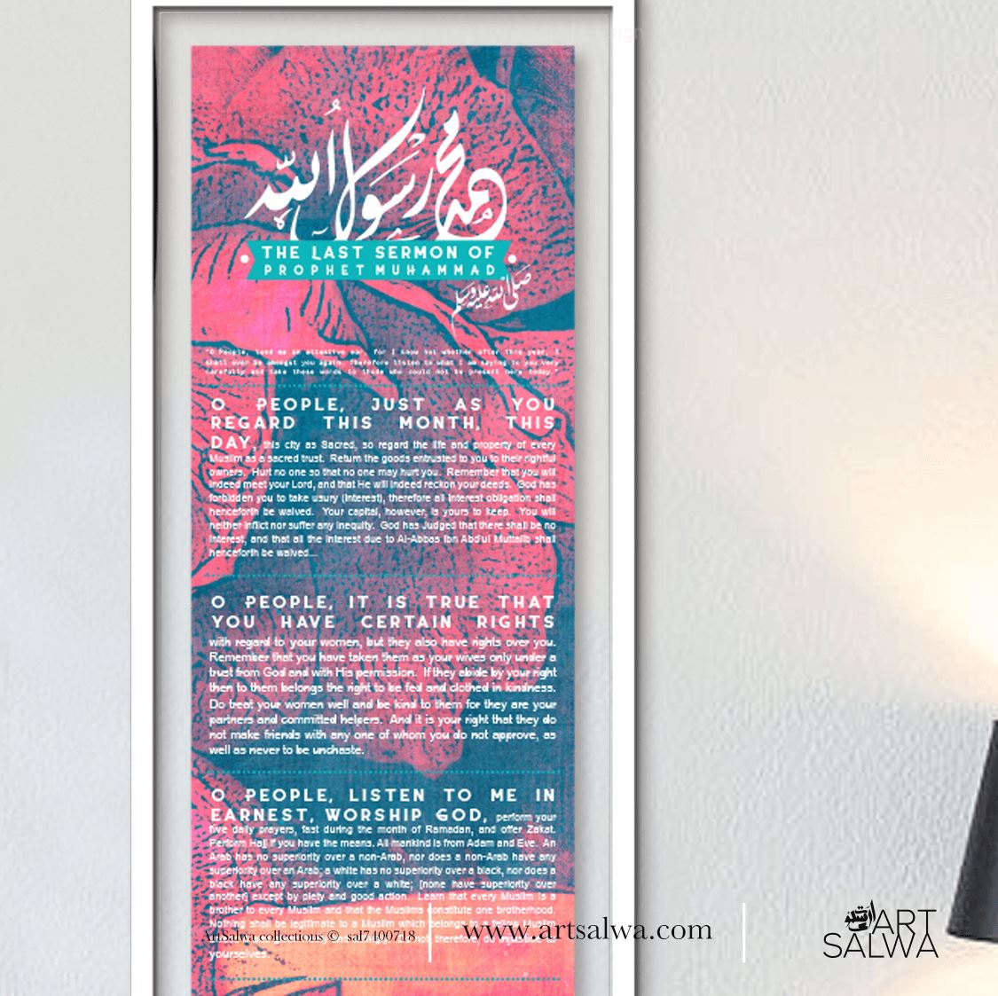 Last Sermon Floating Frame — ArtSalwa